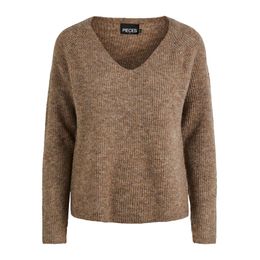 Pieces Pullover 'Ellen' Damen Gr&ouml;&szlig;e M braunmeliert