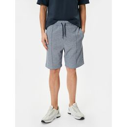 KOTON Shorts Herren Größe 34 nachtblau / offwhite