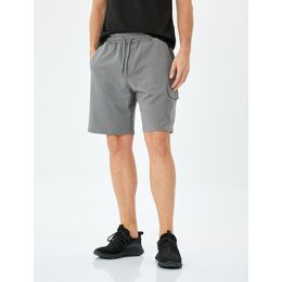 KOTON Shorts Herren Größe 38 dunkelgrau