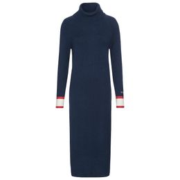 HECHTER PARIS Strickkleid Damen Gr&ouml;&szlig;e L navy / rot / wei&szlig;