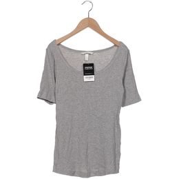H&M H&M T-Shirt Damen Gr&ouml;&szlig;e M Second Hand grau