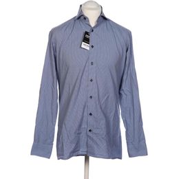 OLYMP Hemd Herren Größe M Second Hand blau
