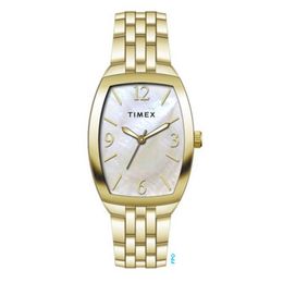 Timex Quarzuhr &raquo;CHARLOTTE&laquo; Armbanduhr, Damenuhr, Metallarmband, analog goldfarben Armbanduhr f&uuml;r Damen