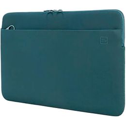 Tucano Laptoptasche »TOP Sleeve Schutzhülle MacBook Pro 16'', Laptop 15.6''« petrolblau Vordertasche für Zubehör