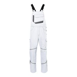 K&Uuml;BLER WORKWEAR K&uuml;bler Latzhose ICONIQ cotton wei&szlig;/anthrazit Form 3140 Gr&ouml;&szlig;e 52 ; K&uuml;bler Workwear (3140 1301-1097-52)