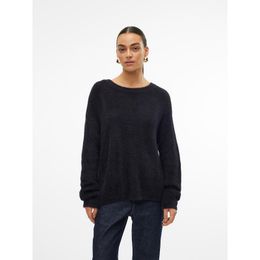 Véro Moda VERO MODA Strickpullover »VMPUFF LS O-NECK PULLOVER BOO« Black M M Weicher und kuscheliger Pullover von Vero Moda