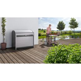 BioHort Gartenbox &raquo;STOREMAX Gr. 120, verschiedene Farben&laquo; 117x73x109 cm, Ideal als M&uuml;lltonnenboxoder Fahrradgarage dunkelgrau-metallic