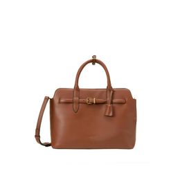 MARC O'POLO ACCESSORIES Shopper »GIGI« Aktentasche, Businesstasche, mit abnehmbarem Lederanhänger cognac