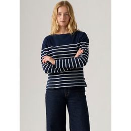 Levi's LEVI'S Langarmshirt &raquo;MARIN STRIPE TOP&laquo; Saum mit kurzen Seitenschlitzen MAGNOLIA STRIPE NAVY M (38) M (38) Langarmshirt von Levi's