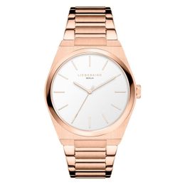 Liebeskind Berlin Quarzuhr &raquo;Minimalist 48 mm&laquo; Armbanduhr, Damenuhr, Edelstahlarmband, analog ros&eacute;goldfarben Markante Armbanduhr