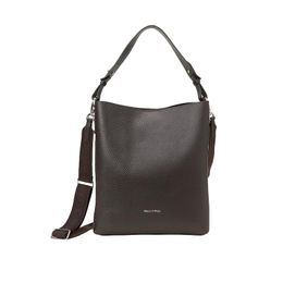 MARC O'POLO ACCESSORIES Hobo »BRINJA« Henkeltasche, Schultertasche, Umhängetasche mit kurzem Tragegriff dunkelbraun