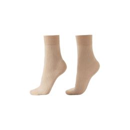 CALZEDONIA Socks female Beige size One Size