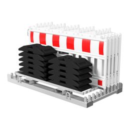 Schake Absperrschrankengitter SET 1, mit Lampenadapter, Folie rot/wei&szlig;,Typ RA2/B (Art.-Nr. 33520KA2) (33520KA2-SET1)