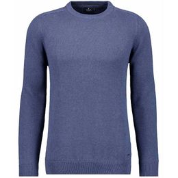 Ragman Rundhalspullover Blau-Melange-782 58 58 Strickpullover