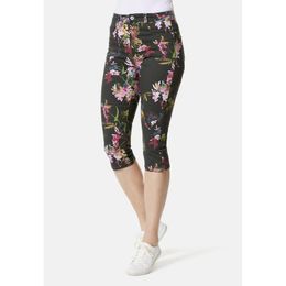 STOOKER WOMEN 7/8-Hose »Print Capri Hose Skinny Fit« Skinny Fit Capri Pants Wash Magic Shape Effekt für Damen flower dream 50 - Kurz Kurz 50 Super...