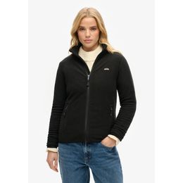 Superdry Fleecejacke »POLAR FLEECE FULL ZIP« ohne Kapuze Black S S Fleecejacke von Superdry