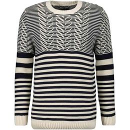 Ragman Rundhalspullover Blau gemustert-980 58 58 Rundhals-Pullover