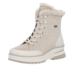 Remonte Schn&uuml;rstiefel 'D2B76' Damen Gr&ouml;&szlig;e 39 hellgrau / wei&szlig; Winterschuhe