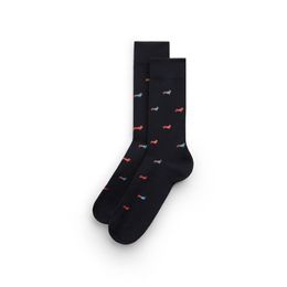 Intimissimi Socken Herren Größe 42/43 nachtblau / hellblau / rot