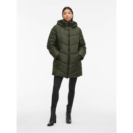 Vila Steppmantel »VIMILJA PADDED COAT - NOOS« Deep Depths 42 42 Langer Puffercoat von Vila