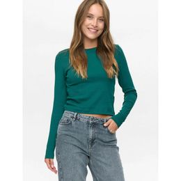N&uuml;mph N&Uuml;MPH Langarmhemd &raquo;Long Sleeve T-Shirt Cropped NURILEY&laquo; Rain Forest XXL - Normalgr&ouml;&szlig;en Normalgr&ouml;&szlig;en XXL Bequeme und stilvolle T-Shirts f&uuml;r jeden Tag