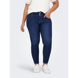 Only CARMAKOMA Skinny-fit-Jeans »CARANNA HW SKINNY ANK MBD DNM ANA« Medium Blue Denim 48 - Länge 32 Länge 32 48 Knöchellange Jeans von Only CARMAKOMA