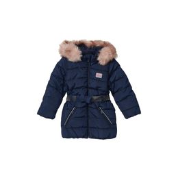 s.Oliver JUNIOR Steppjacke mit Kapuze mit Glitzergürtel und abnehmbarer Kapuze NAVY 98 98 Wattierter Mantel von s.Oliver Kids Girls