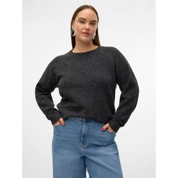 Vero Moda CURVE Rundhalspullover »VMCDOFFY LS O-NECK BLOUSE GA NOOS CUR« Black Detail:W. MELANGE XL XL Pullover von Vero Moda Curve