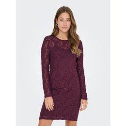 Only Minikleid »ONLBLAISE L/S O-NECK DRESS JRS« Sommerkleid Mauve Wine XS - N-Gr N-Gr XS Kurzes Kleid von Only