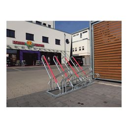 Schake Fahrradständer mit Anlehnbügel 6 Einstellplätze Länge 2100 mm (420_60H)