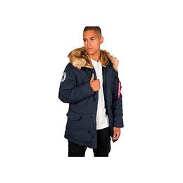 Alpha Industries Winter Jacket 'Explorer' male Blue size L