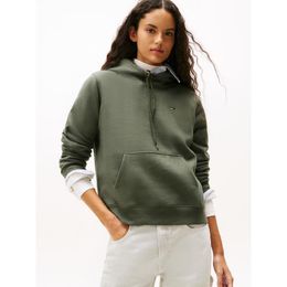 Tommy Jeans Damen Kapuzensweatshirt &raquo;TJW REG S FLAG HOODIE&laquo;, mit Logo-Flag gr&uuml;n XL (42)