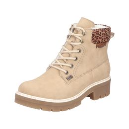 Rieker Schn&uuml;rstiefelette Damen Gr&ouml;&szlig;e 41 beige Winterschuhe