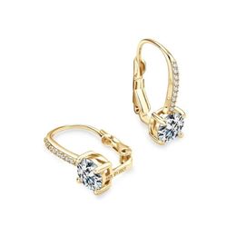 Rougemont Jewellery Earrings 'Luxuri&ouml;se Moissanit Creolen Ohrringe mit Echtheitszertifikat' female Gold size One Size