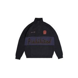 Prohibited Pullover Herren Gr&ouml;&szlig;e S marine / navy / orange