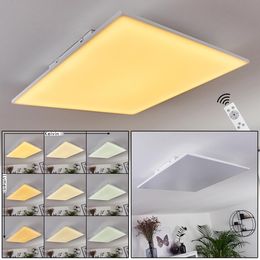 hofstein Salamo LED Panel Wei&szlig;, 1-flammig, Fernbedienung