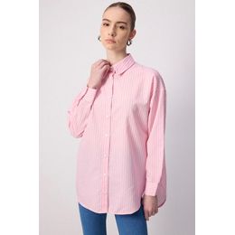Touche Prive Shirt Damen Gr&ouml;&szlig;e S rosa / wei&szlig;