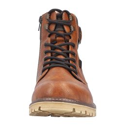 Rieker Schn&uuml;rboots Herren Gr&ouml;&szlig;e 46 braun / cognac / dunkelgrau
