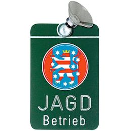 Dr. Gm&uuml;nder Autoschild Jagdbetrieb Th&uuml;ringen
