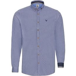 pure Karo-Hemd Slim Fit Blau (Größe: M)