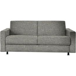 Schlafsofa Bali, B:215cm H:84cm T:100cmgrau, 100%Polyester, Jugendzimmer, Sofas, "Messina", Dauerschläfer in 140 und 160er Breite. 3 Matratzen zur