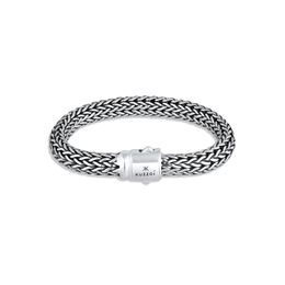 Armband Kuzzoi "Gliederarmband Basic Cool unisex 925 Silber" Gr. 23, silber, Armbänder, Herren, 23cm, ohne Stein, Silber 925 (Sterlingsilber), Armband