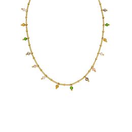 PURELEI Kette 'Boho' Damen Größe One Size gelb / gold / grün / transparent