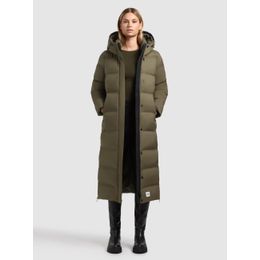 Steppmantel Khujo "MAYLA3", Damen, Gr. M, light moss gr&uuml;n, 100% Nylon, unifarben, eingesetzt elastischer Bund mit Windstopper, M&auml;ntel Steppmantel