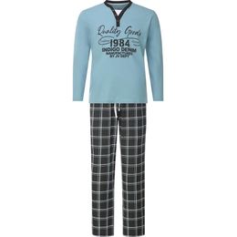 Jan Vanderstorm Long Pajamas 'Rolfheim' male Blue size 6XL