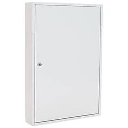 Rottner Schlüsselschrank S 100, mit Zylinderschloss, für 100 Schlüssel, B 380 x T 80 x H 550 mm, lichtgrau