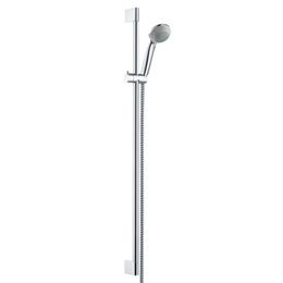 Hansgrohe Crometta 85 Brausegarnitur mit Stange, 2 Strahlarten, 27762000,