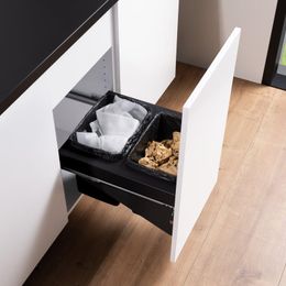 evineo m60 Abfallsammler mit Auszugsystem, mit Deckel,, EV1058,