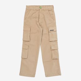 Braune Cargohose mit verstellbarem Bund