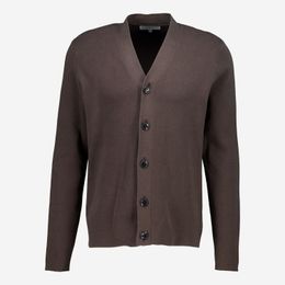 Braune Cardigan mit V-Ausschnitt